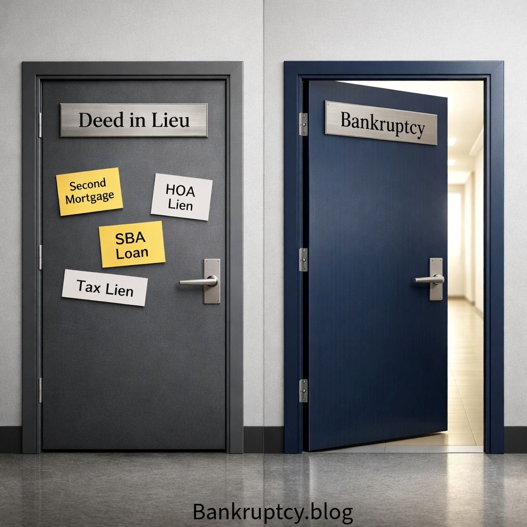 Deed in Lieu of Foreclosure vs. Bankruptcy Strategies - Bankruptcy.Blog